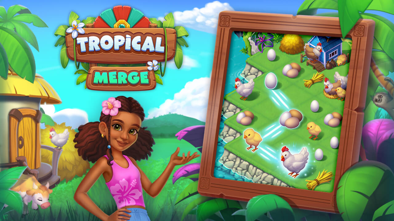 Tropical Merge 🕹️ Juega gratis en Play123